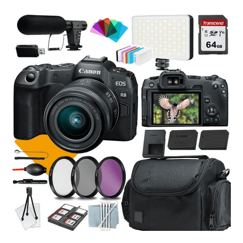 Canon EOS R8 Camera with Canon RF 24-50mm f/4.5-6.3 IS STM Lens ...