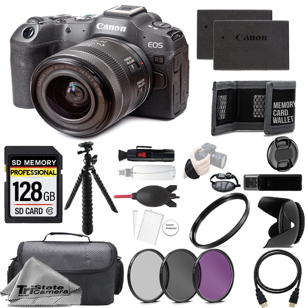 Canon EOS R8 Mirrorless Camera w/ RF 24-50mm f/4.5-6.3 IS STM Lens ...