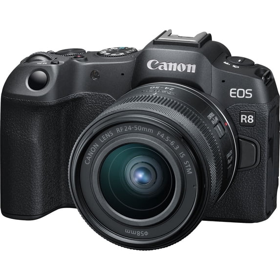 Canon Full-Frame EOS R8 Mirrorless Camera with RF 24-50mm Lens ...