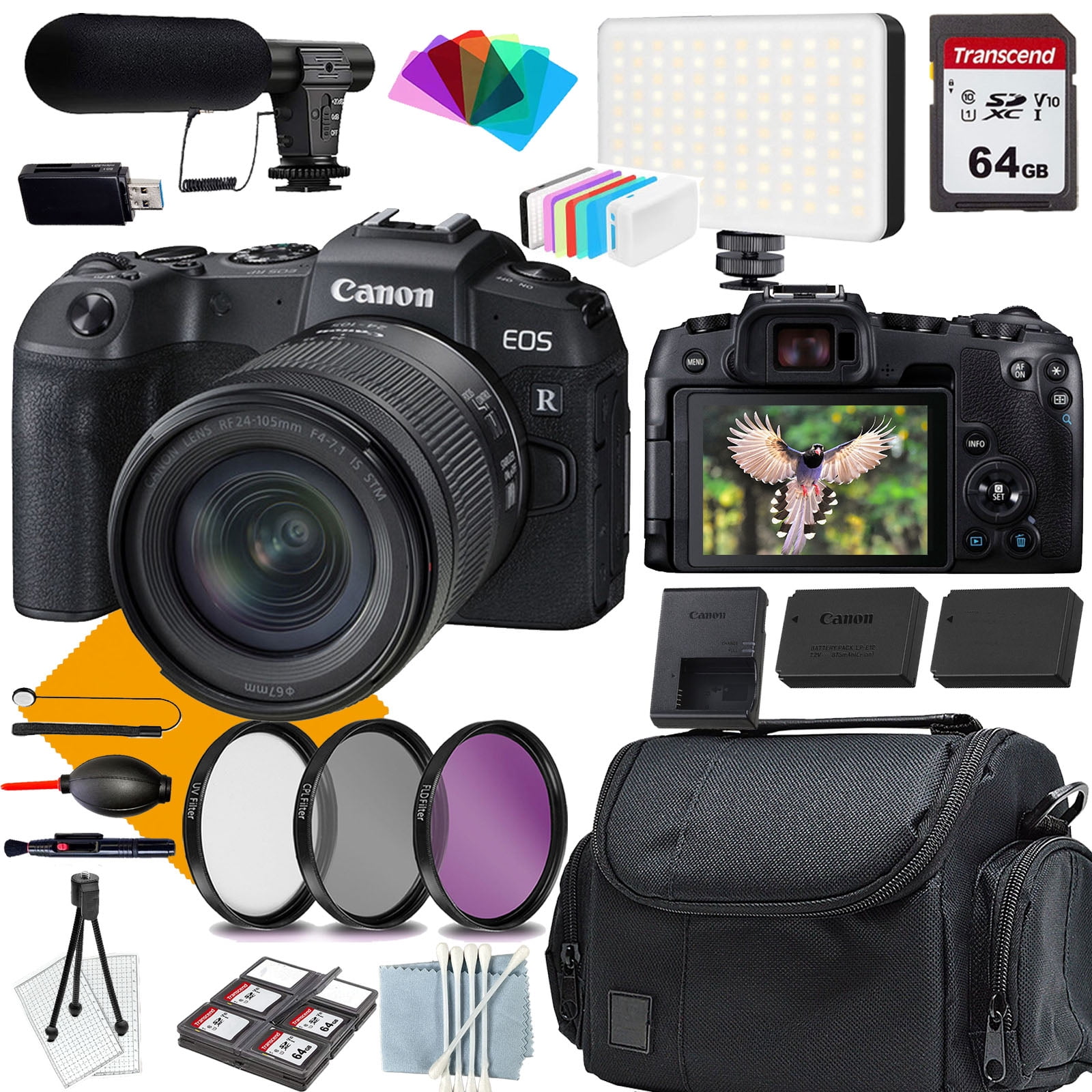 Canon EOS RP Camera with Canon RF 24-105mm + COMMANDER Starter Kit ...