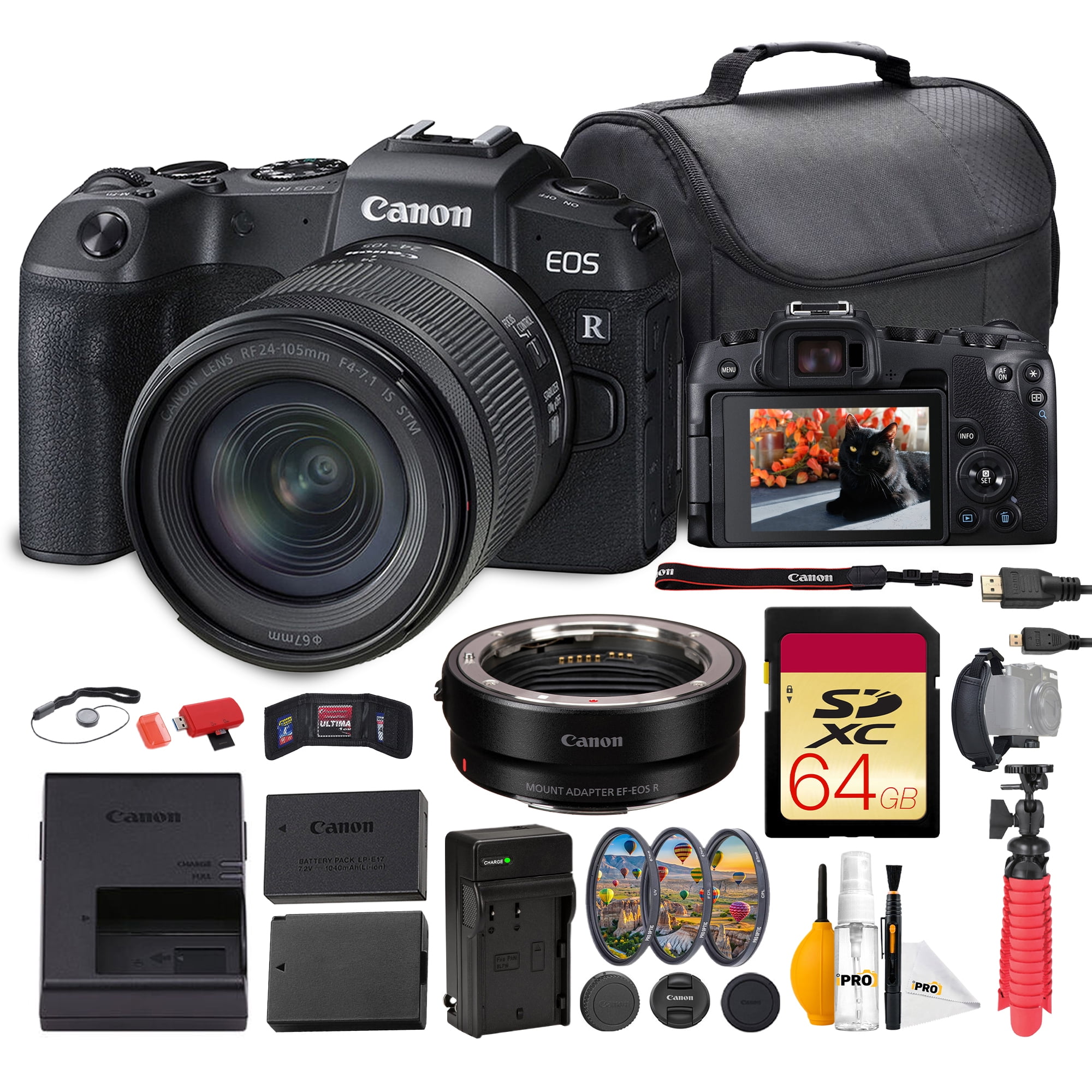 Canon EOS RP Mirrorless Camera with 24-105mm f/4-7.1 IS STM Lens Bundle ...