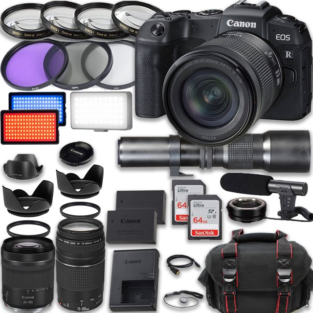 Canon EOS RP Mirrorless Camera with RF 24-105mm STM & 75-300mm III ...
