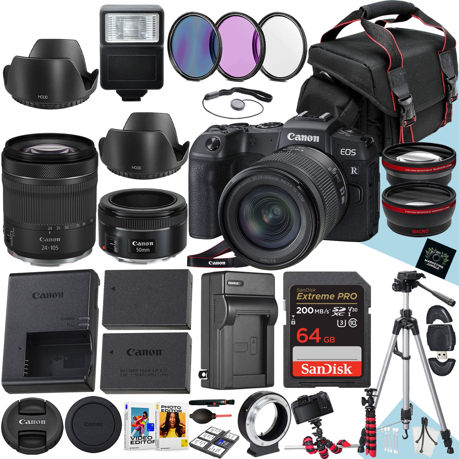 Canon EOS RP Mirrorless Camera With RF 24-105mm f/4-7.1 IS STM Lens And ...