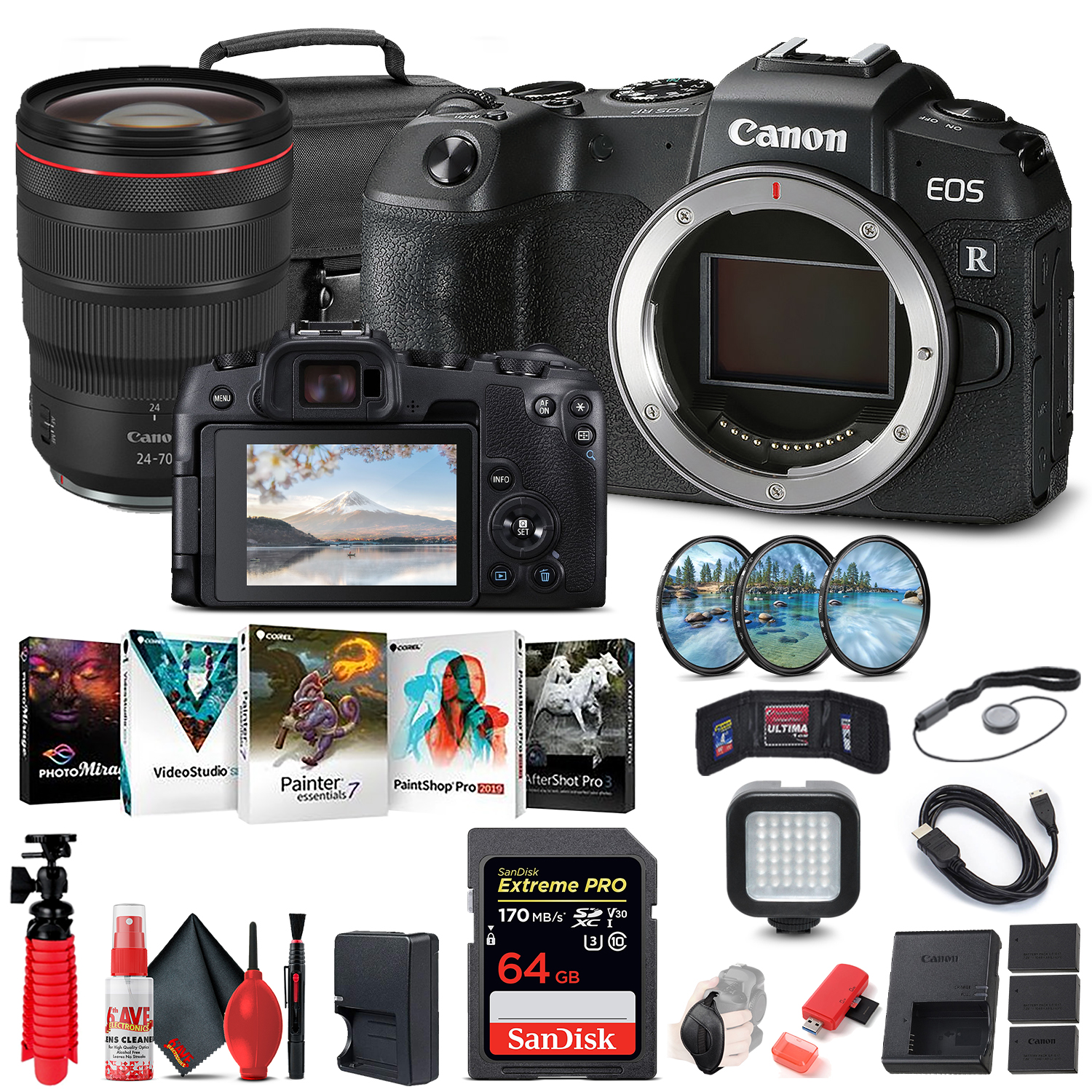 Canon EOS RP Mirrorless Digital Camera (3380C002) + Canon RF 24-70mm ...