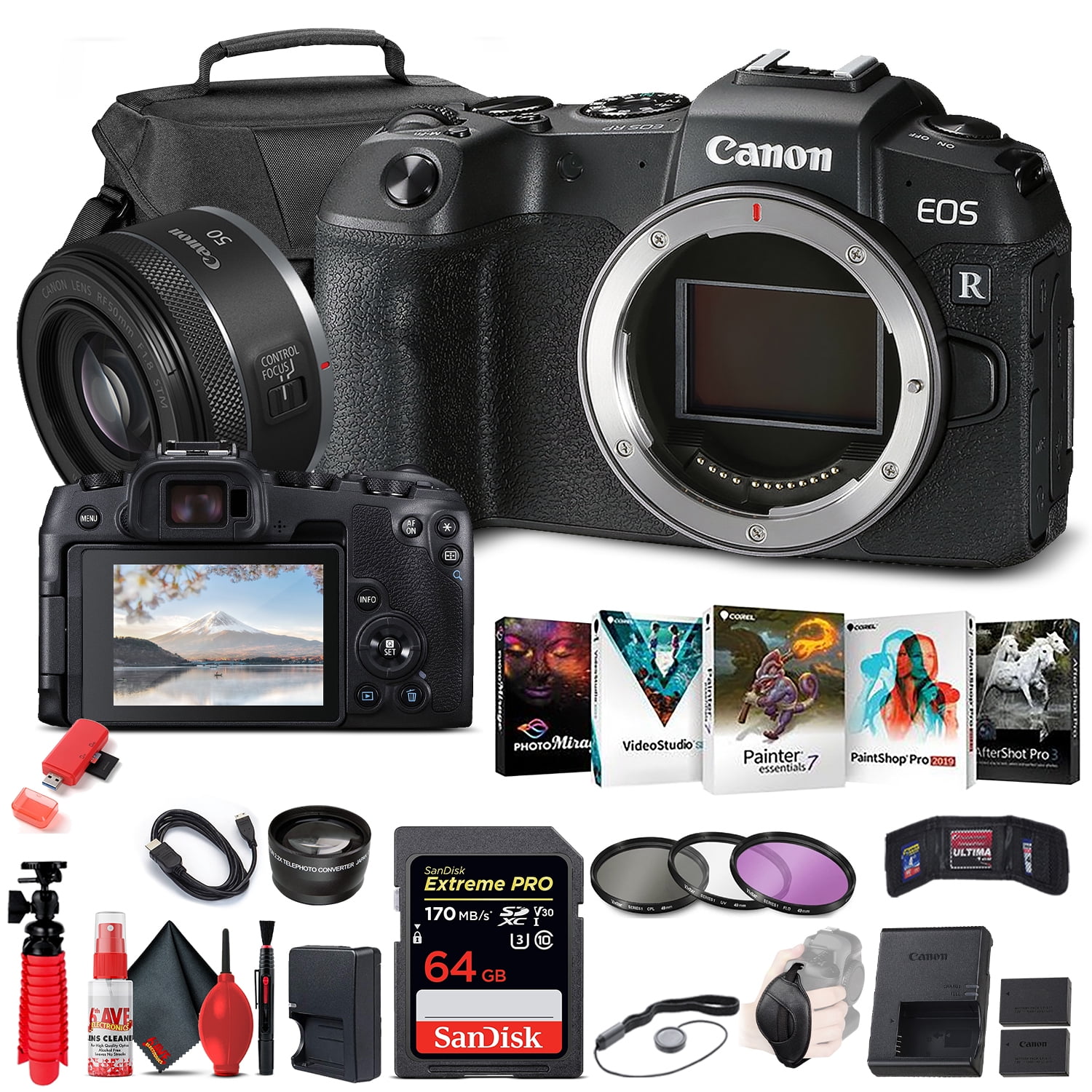 Canon EOS RP Mirrorless Digital Camera (3380C002) + RF 50mm More ...