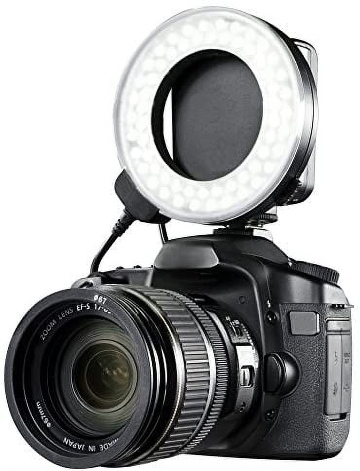 Canon EOS Rebel SL1 DSLR Attachment: Dual Macro LED Ring Light/Flash ...