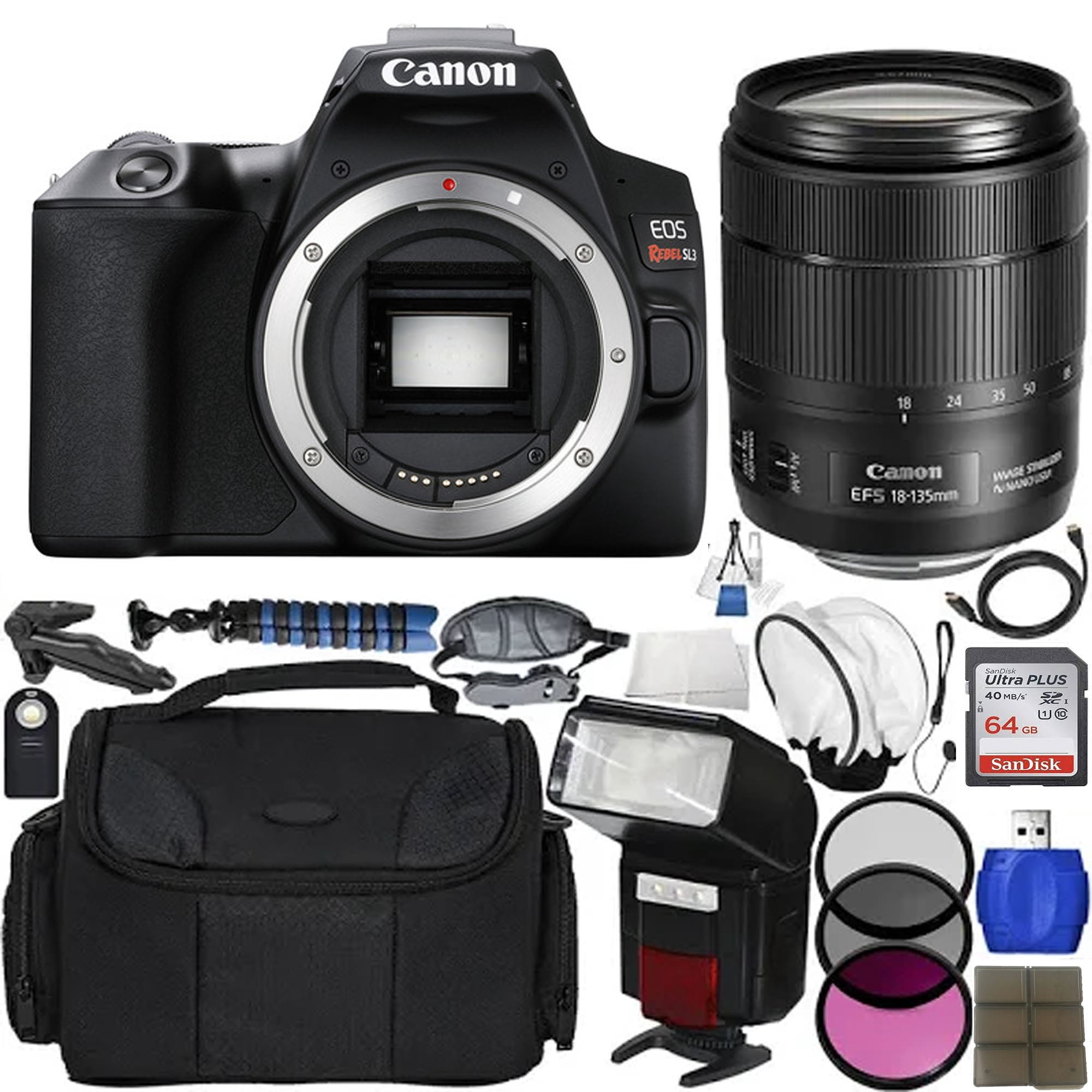 Canon EOS Rebel SL3/250D DSLR Camera with 18-135mm Is STM Lens ...