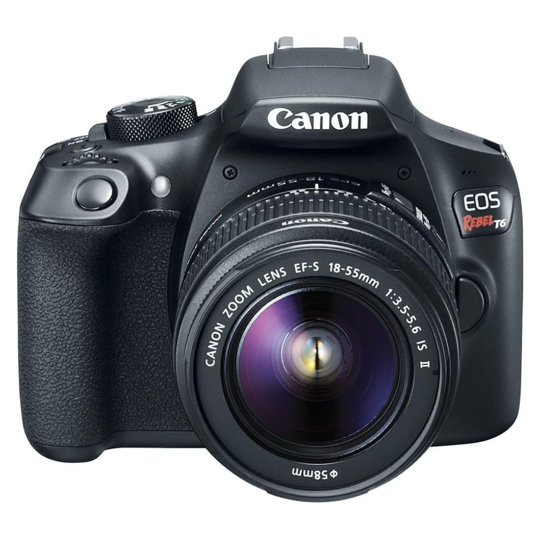 Canon EOS Rebel T6 DSLR Camera with EF-S 18-55mm F3.5-5.6 IS II Lens ...