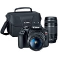 Canon EOS Rebel T7 DSLR Camera Body with EF18-55mm & EF 75-300mm Double ...