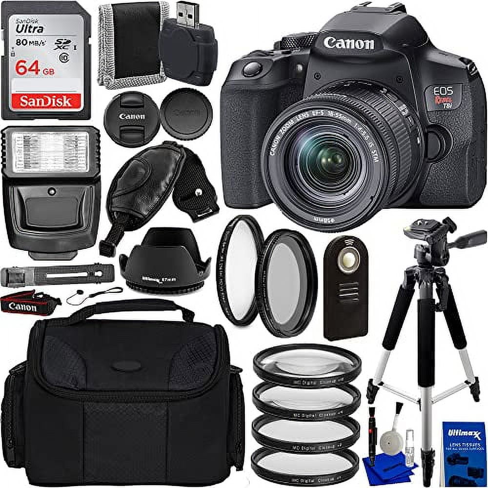 Canon EOS Rebel T8i DSLR Camera with 18-55mm Lens with Advanced ...