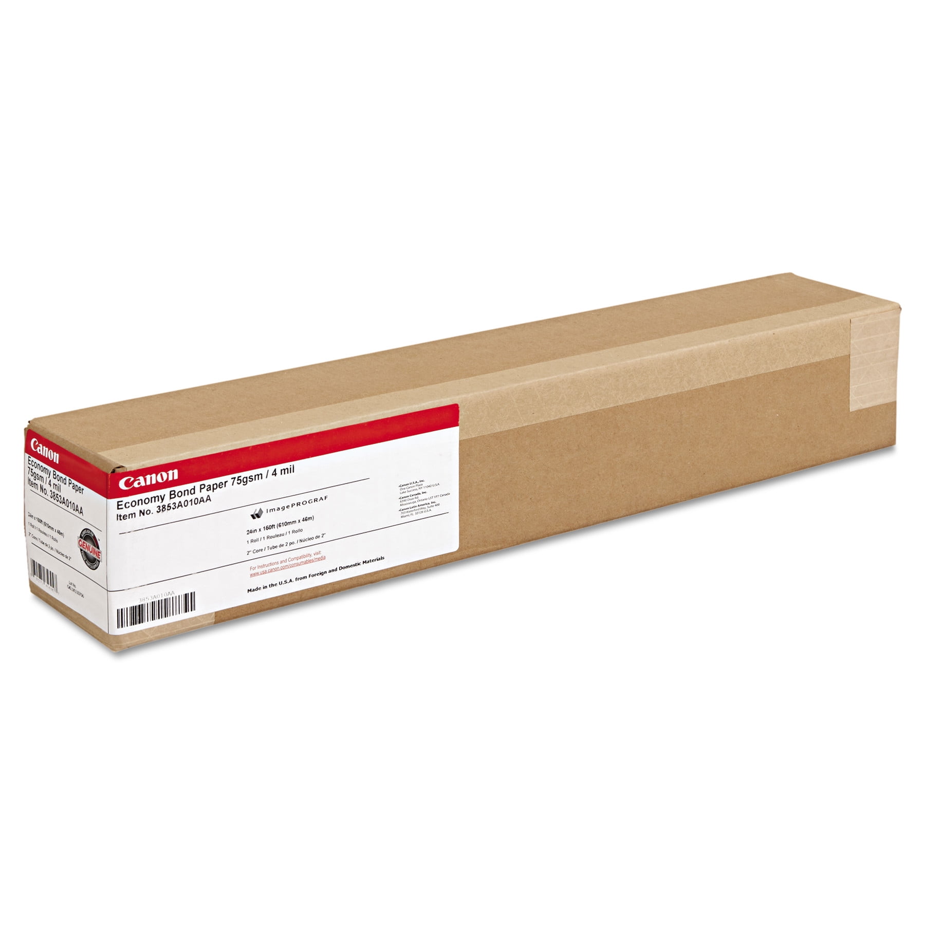 Canon Economy Bond Paper, 24" x 150 feet, Roll - Walmart.com