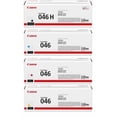 Canon Genuine 046H High Yield Black & 046 Standard Colors (CMY) CRG046 ...