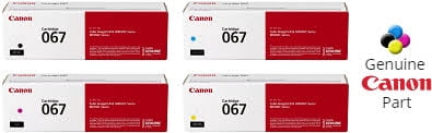 Canon Genuine 067 Toner 4-Pack Black, Cyan, Magenta Yellow Standard ...