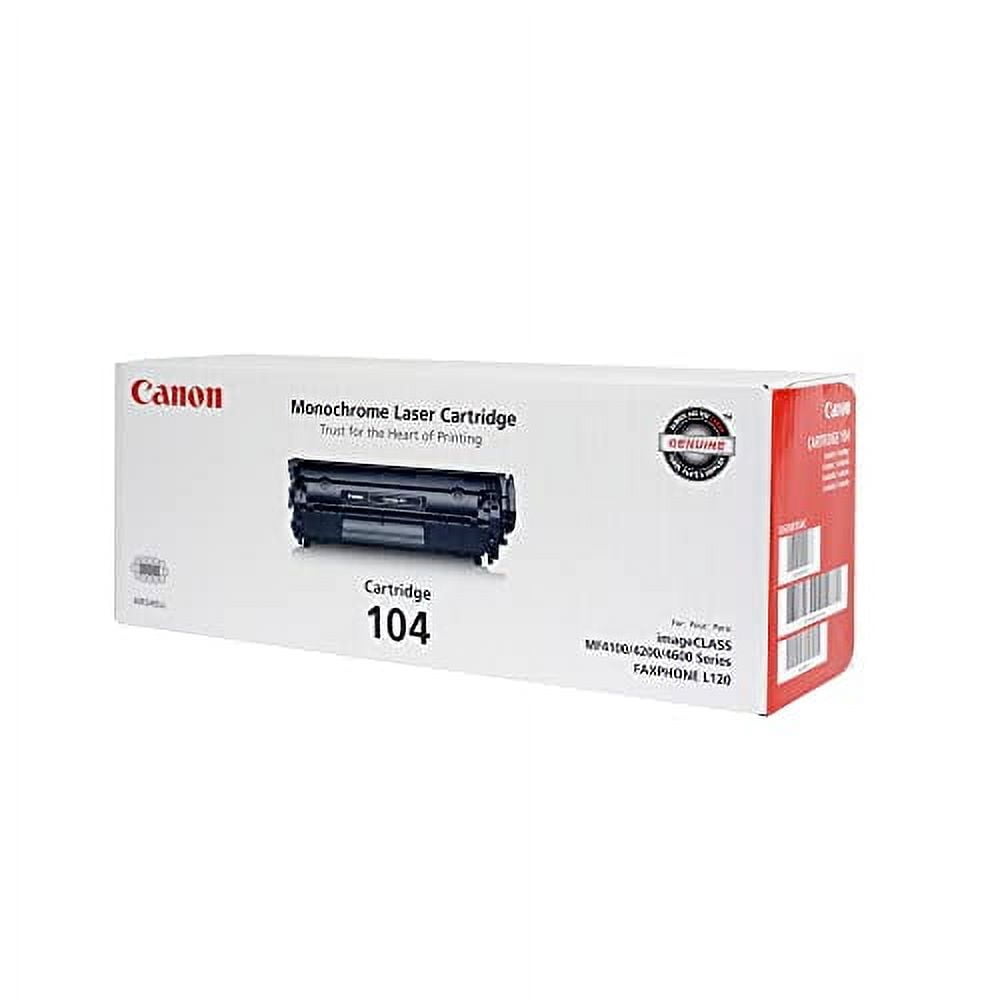 Canon Genuine Toner, Cartridge 104 Black (0263B001), 1 Pack, for Canon ...