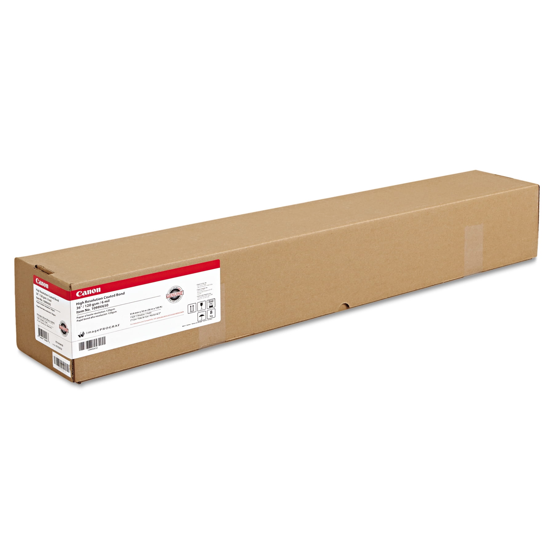 Canon High Resolution Coated Bond Paper, 36" x 100 feet, Roll - Walmart.com