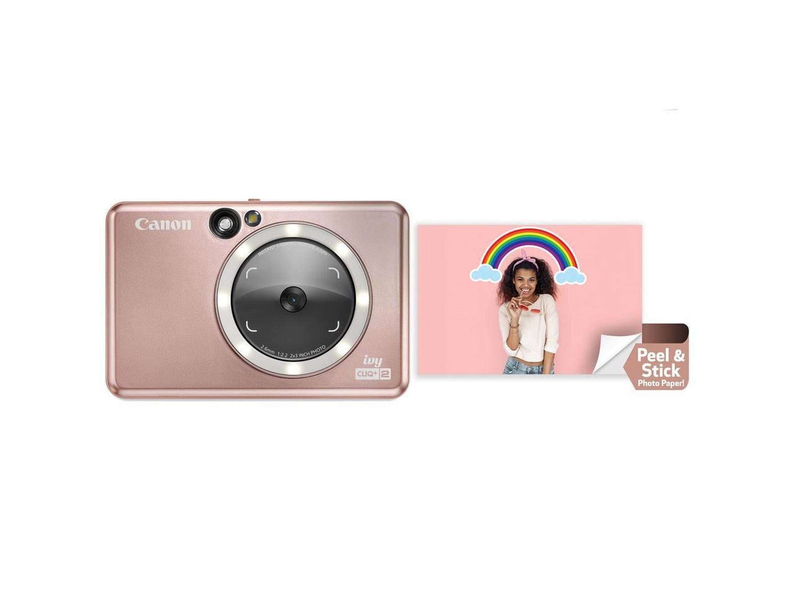 Canon IVY CLIQ+2 8MP Instant Digital Camera, Portable, Zero Ink, Rose ...