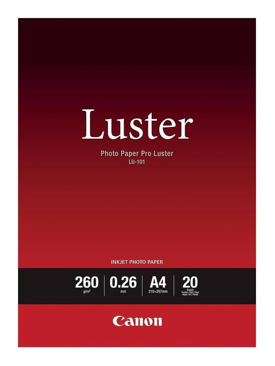 CANON PHOTO PAPER PRO LUSTER A4 PK20 - Walmart.com