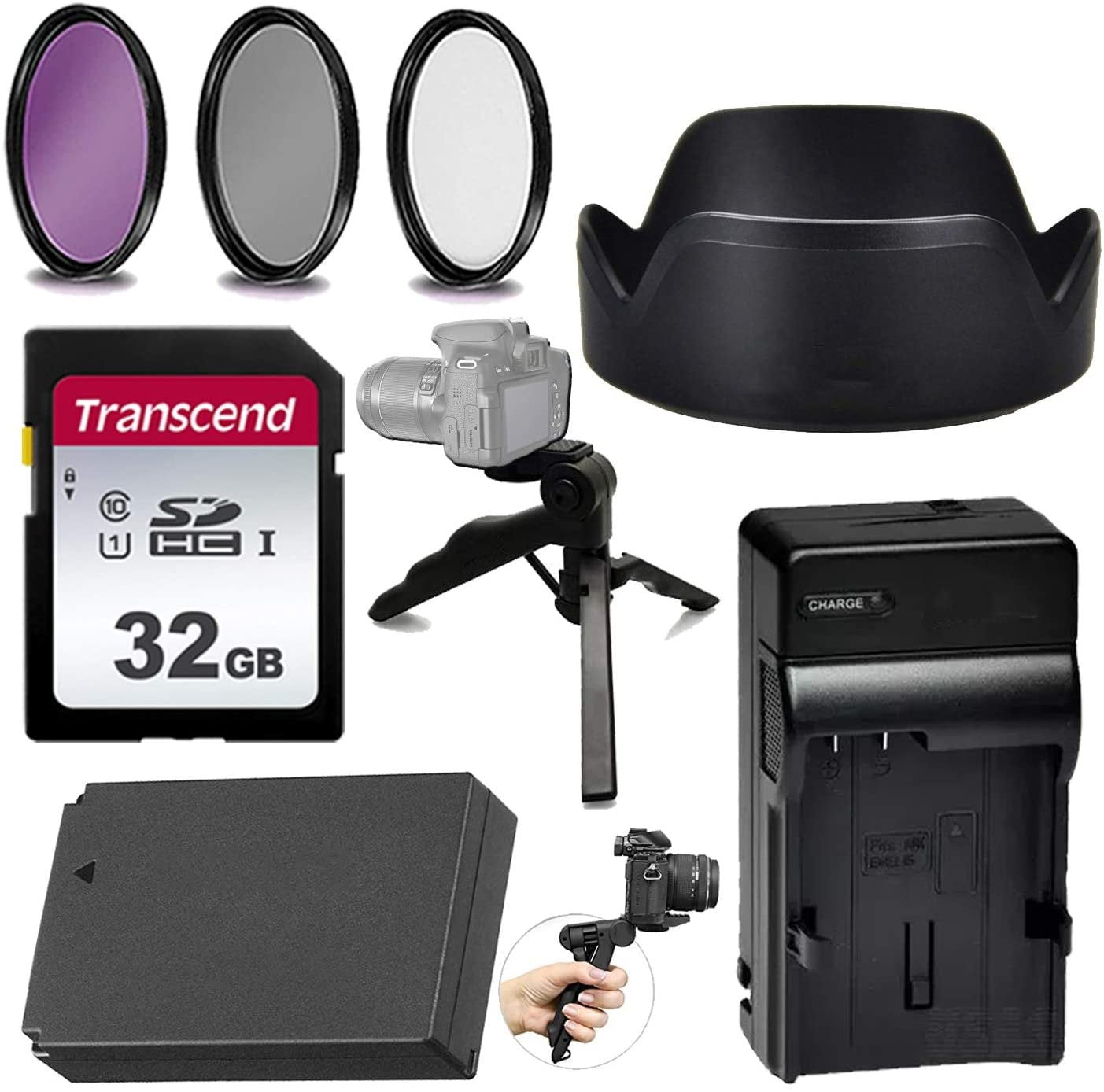 Canon Kit for EOS m Series (m50, m100, m10): Battery, Charger, SD Card ...