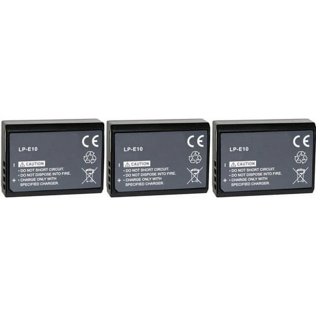 Canon LP-E10 Battery Pack (3-Pack) - Walmart.com