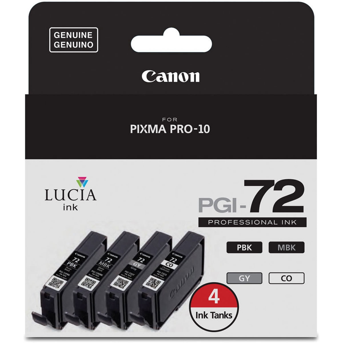 Canon PGI-72 3 Mono + 1 Color Pack - Walmart.com