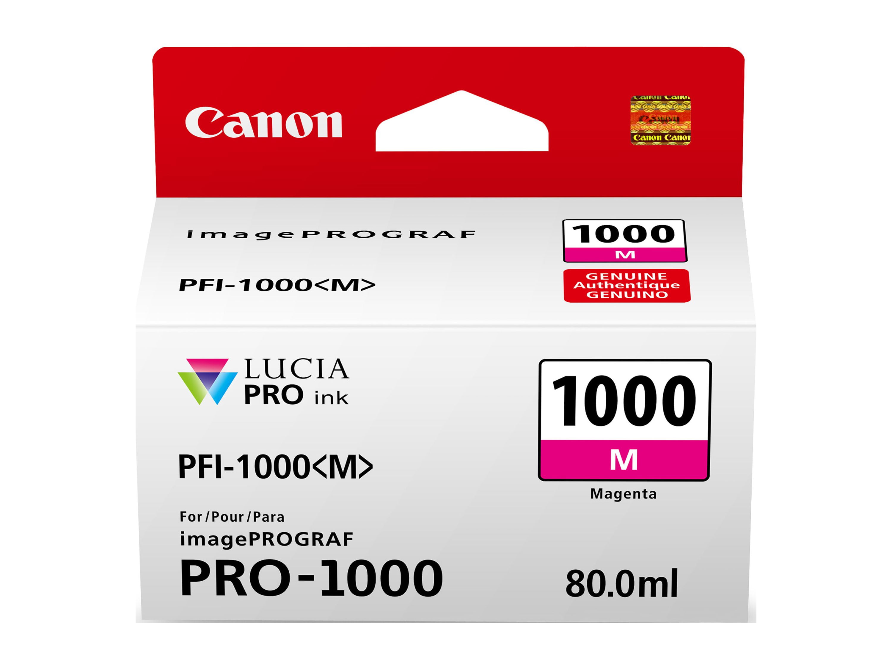 Canon LUCIA PRO PFI-1000 Original Ink Cartridge - Photo Magenta - Walmart.com