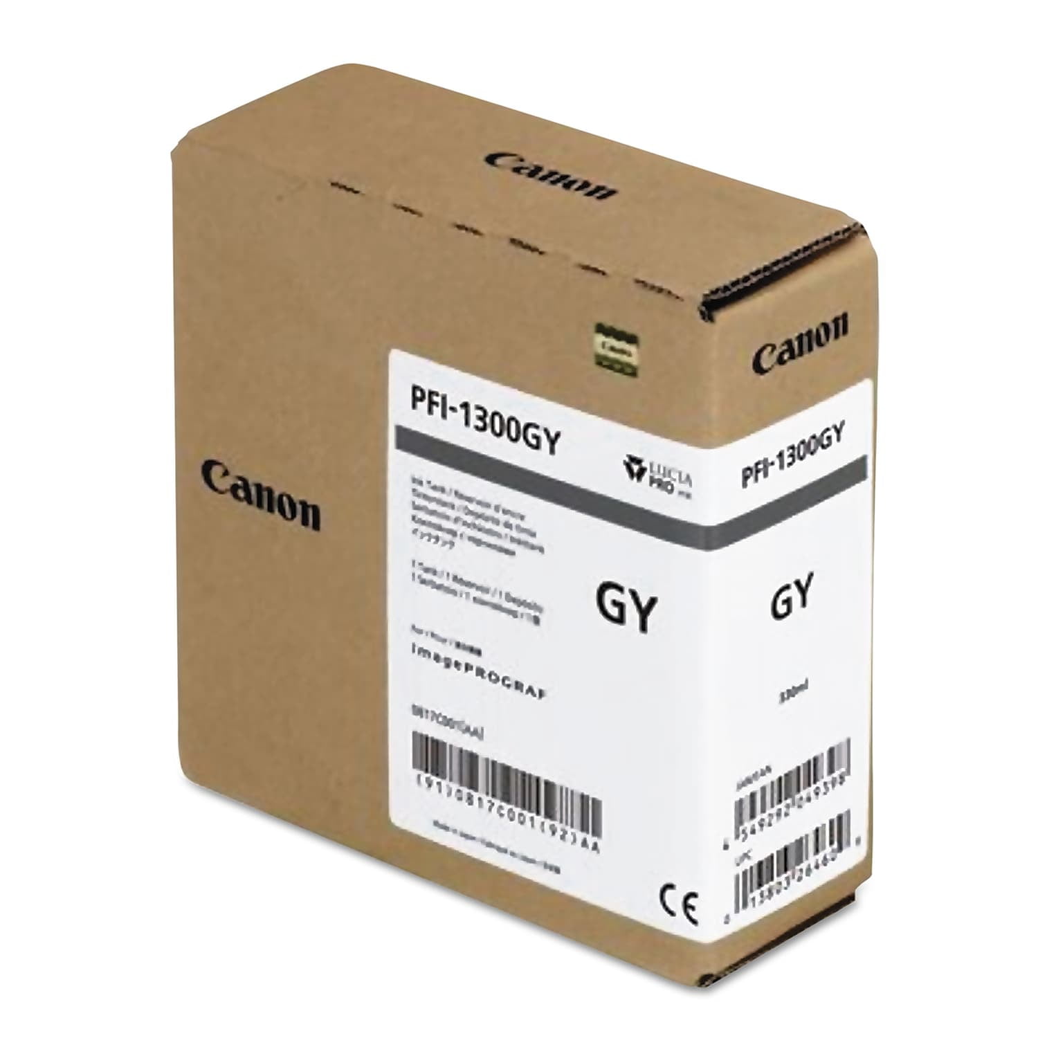 Canon LUCIA PRO PFI-1300 GY Original Ink Cartridge - Gray - Inkjet ...