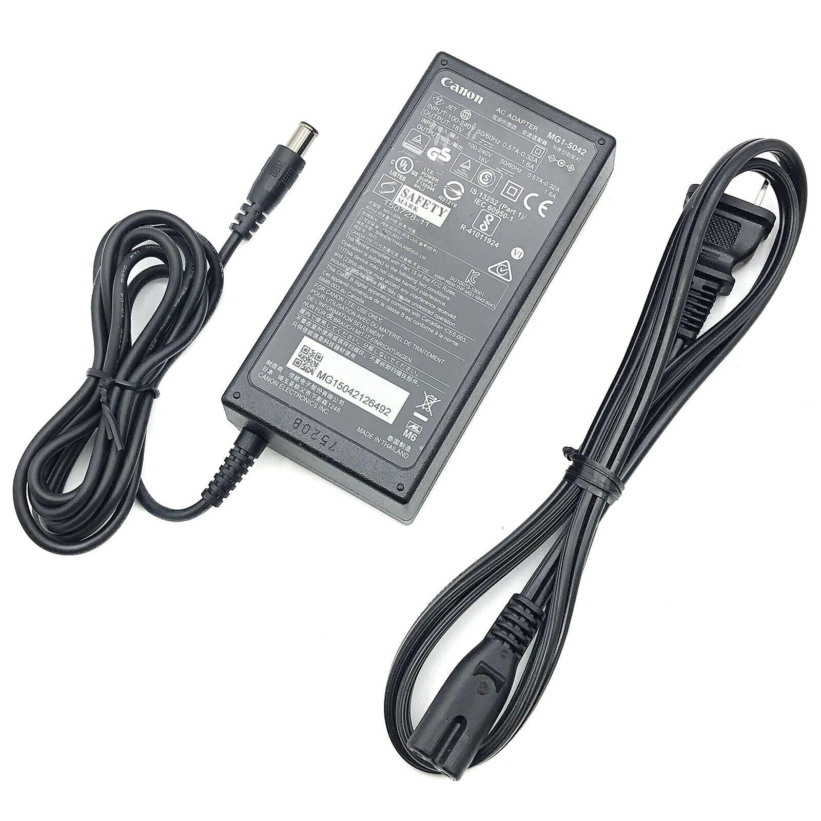 Canon MG1-5042 AC/DC Power Supply Adapter 16V 1.6A 25W OEM New Genuine ...