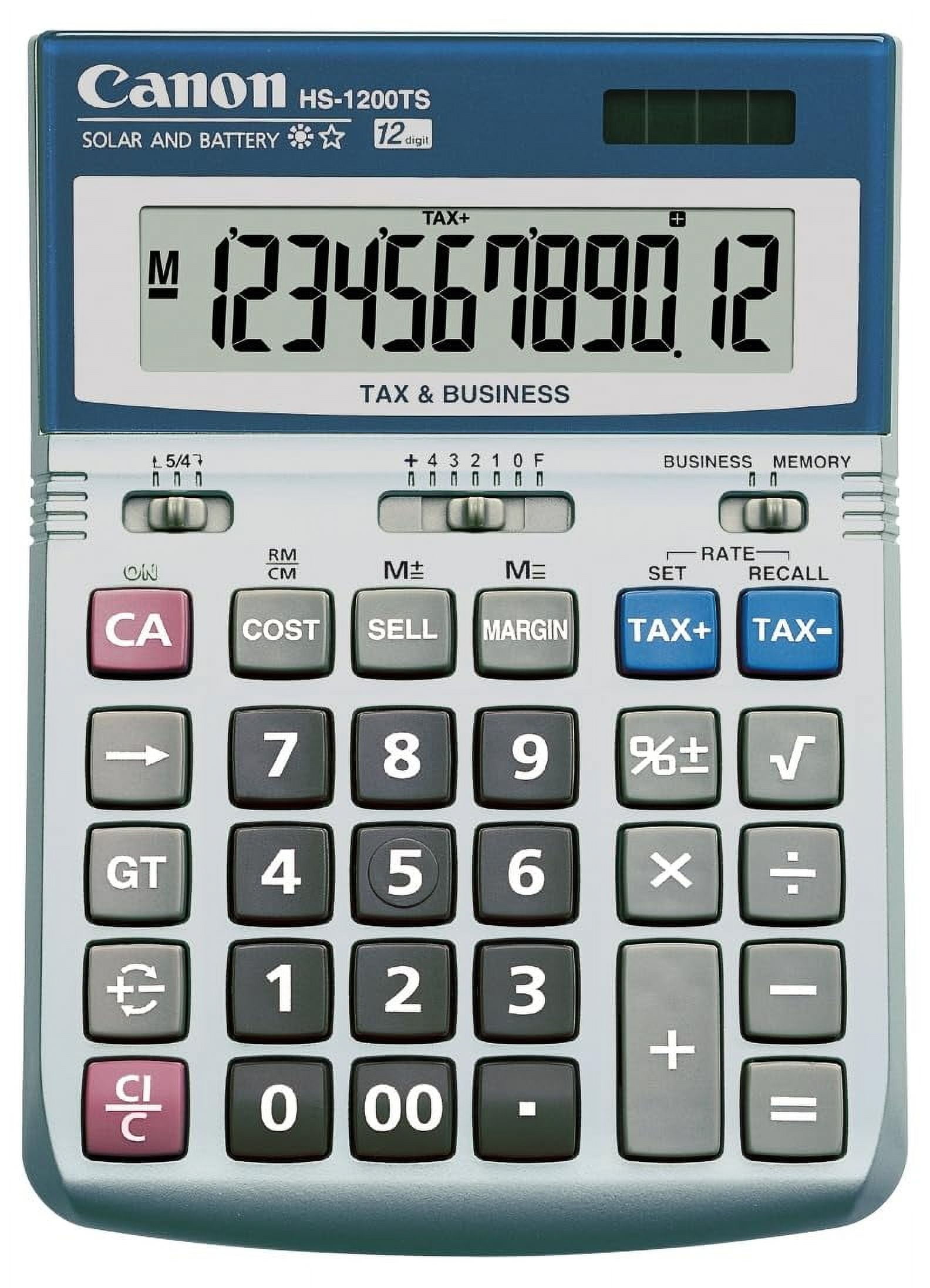 Canon HS-1200TS Business Calculator, Portable Desktop, Black - Walmart.com