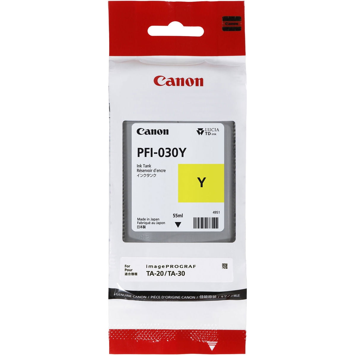 Canon PFI-030 Y Original Ink Cartridge - Yellow (3492c001) - Walmart ...