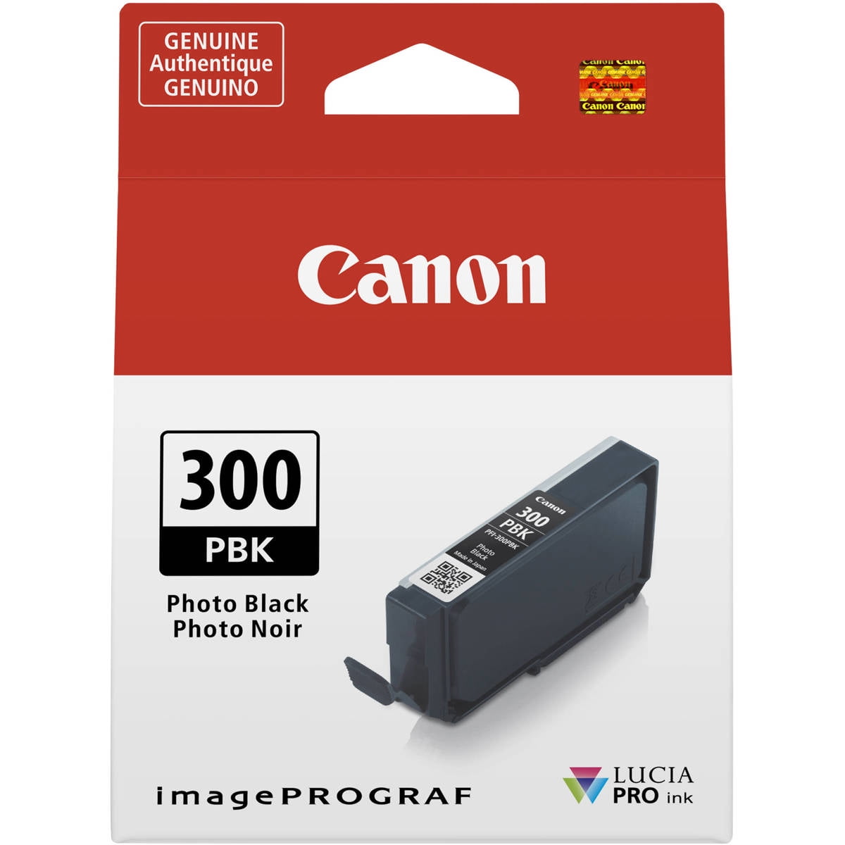 Canon PFI-300 Lucia PRO Ink, Photo Black, Compatible to imagePROGRAF ...