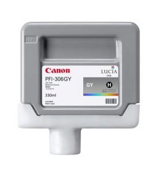 Canon PFI-306GY Gray Ink Cartridge, 330ml, 6666B001AA - Walmart.com