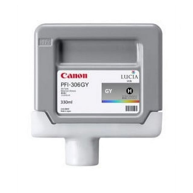 Canon (PFI-306GY) Gray Ink Cartridge (330 ml) 6666B001AA - Walmart.com