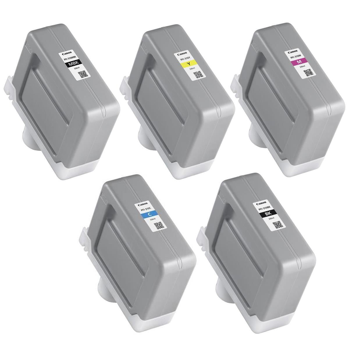 Canon Canon PFI-310 330ml Pigment Ink Tank Bundle - Includes Matte ...