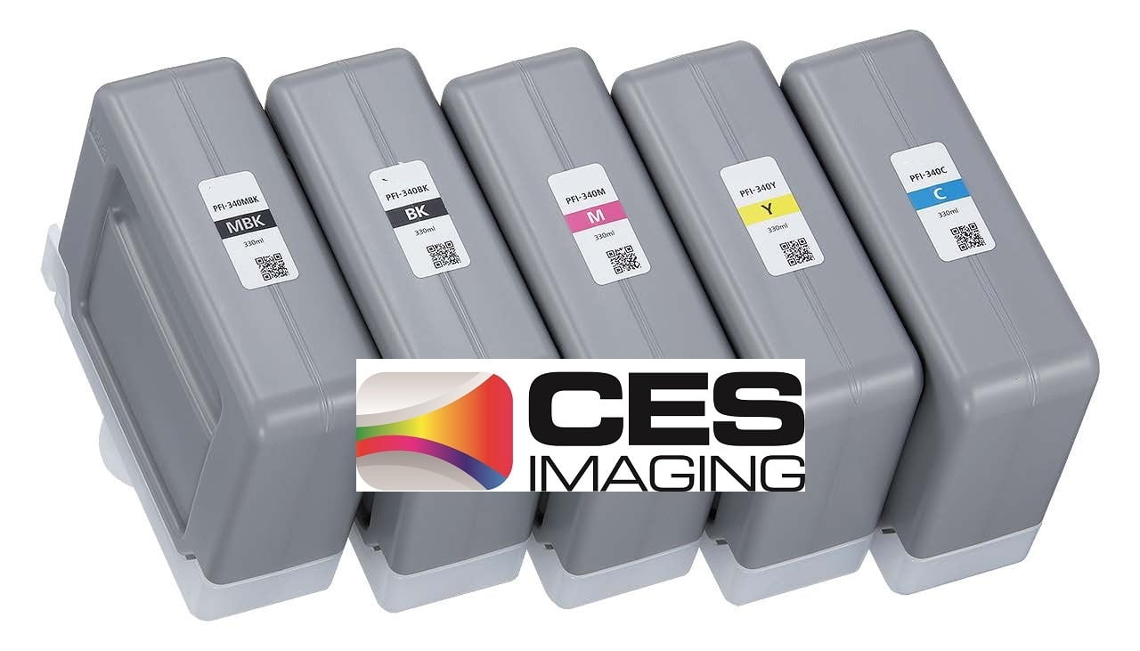 Canon PFI-340 330ml Ink Tank Set PFI-340MBK PFI-340BK PFI-340C PFI-340M ...