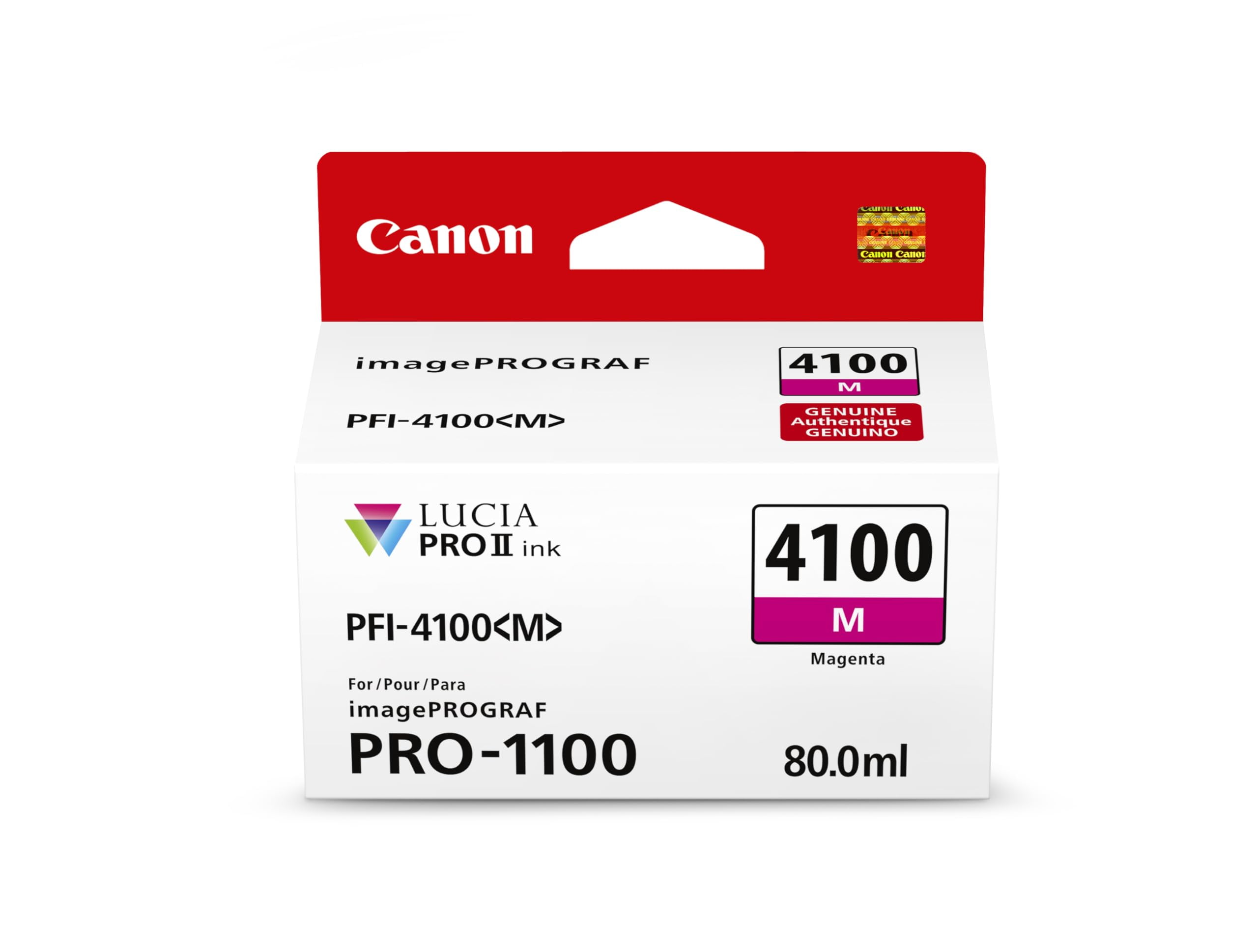 Canon PFI-4100 80ml Pigment Ink Tank for imagePROGRAF PRO-1100 Printer ...