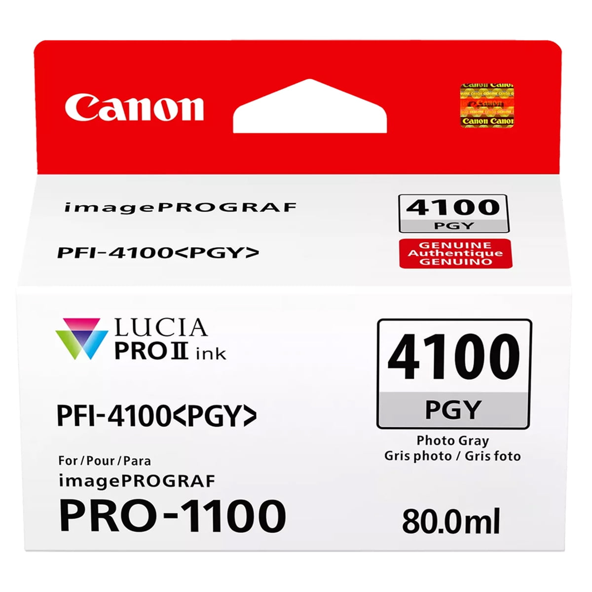 Canon PFI-4100 80ml Pigment Ink Tank for imagePROGRAF PRO-1100 Printer ...
