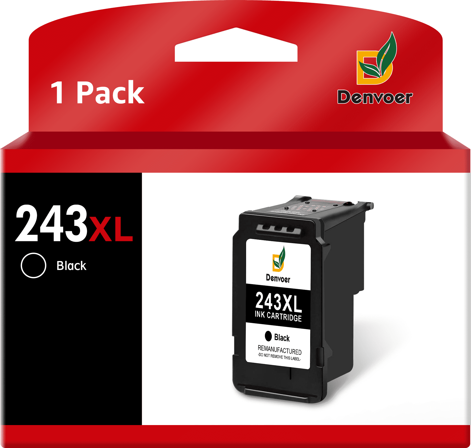 Denvoer Canon PG-243 Black Ink Cartridge, Compatible for PIXMA MX492 ...