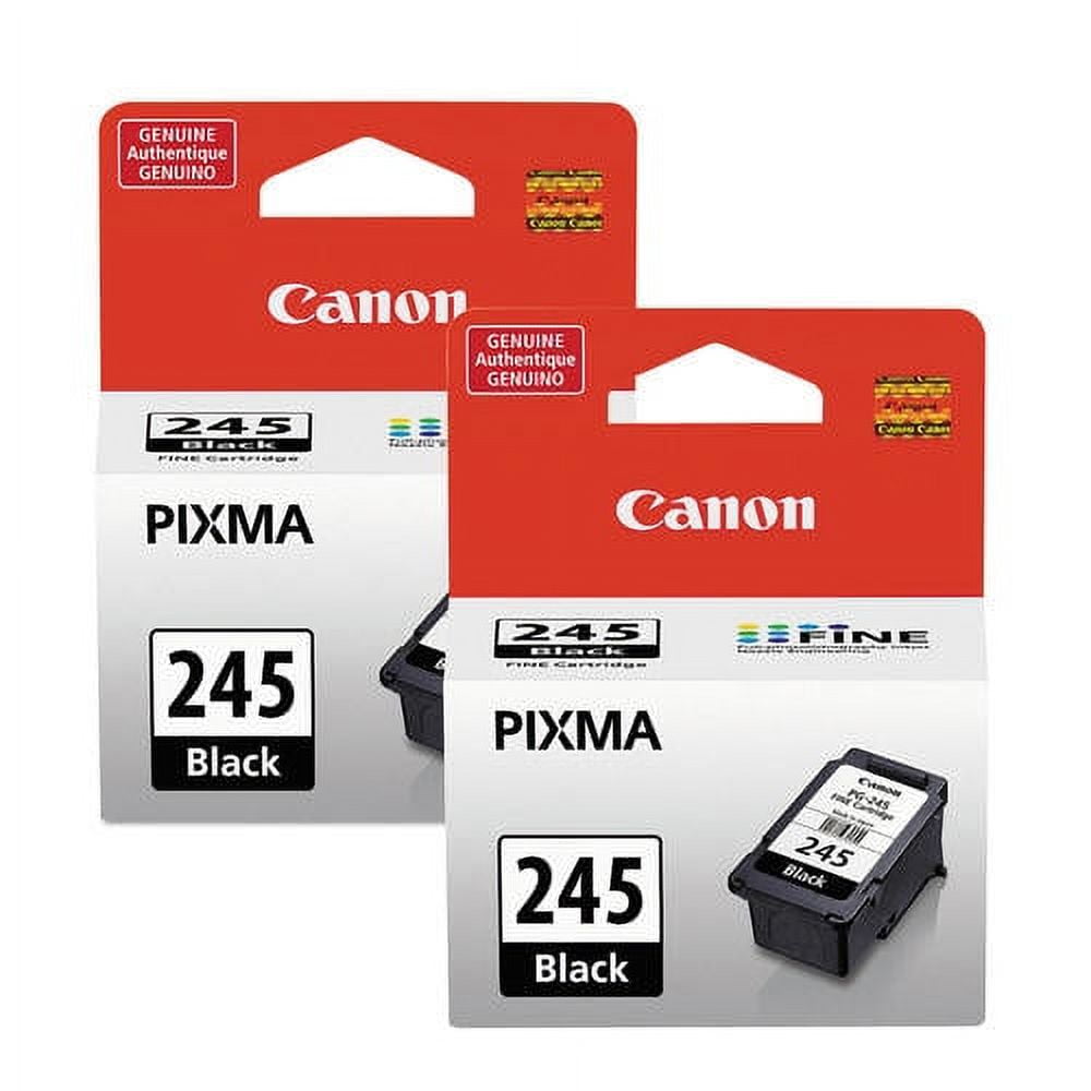 Canon PG-245 Twin Pack - Genuine Pigment Black Ink Cartridges with FINE ...