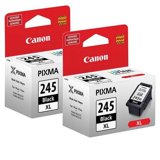 Canon PG-245 XL High Yield Black Ink Cartridges, 2-Pack, 300 Pages ...