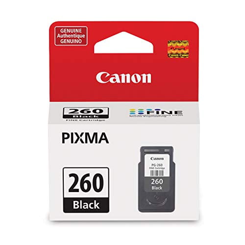 Canon PG-260 Genuine Black Ink Cartridge for Crisp, Sharp Text and ...