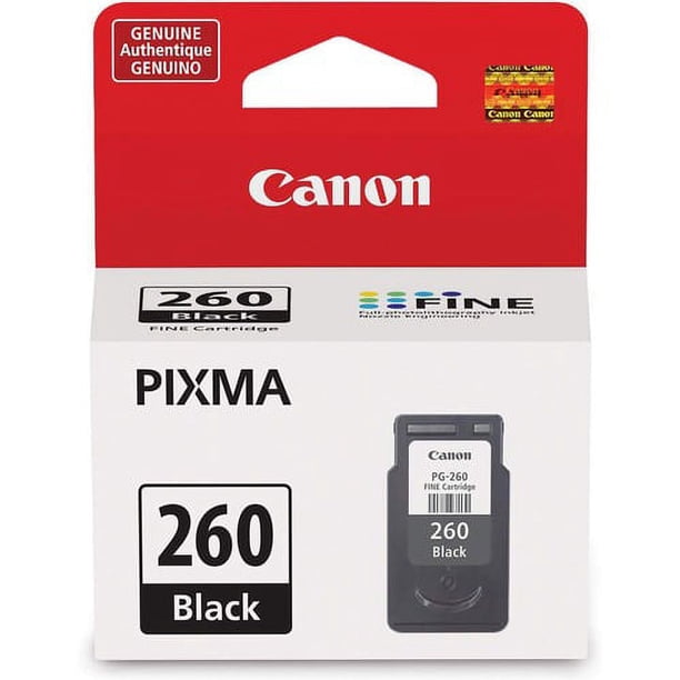 Canon PG-260 Original Inkjet Ink Cartridge - Black - 1 Each - Inkjet ...