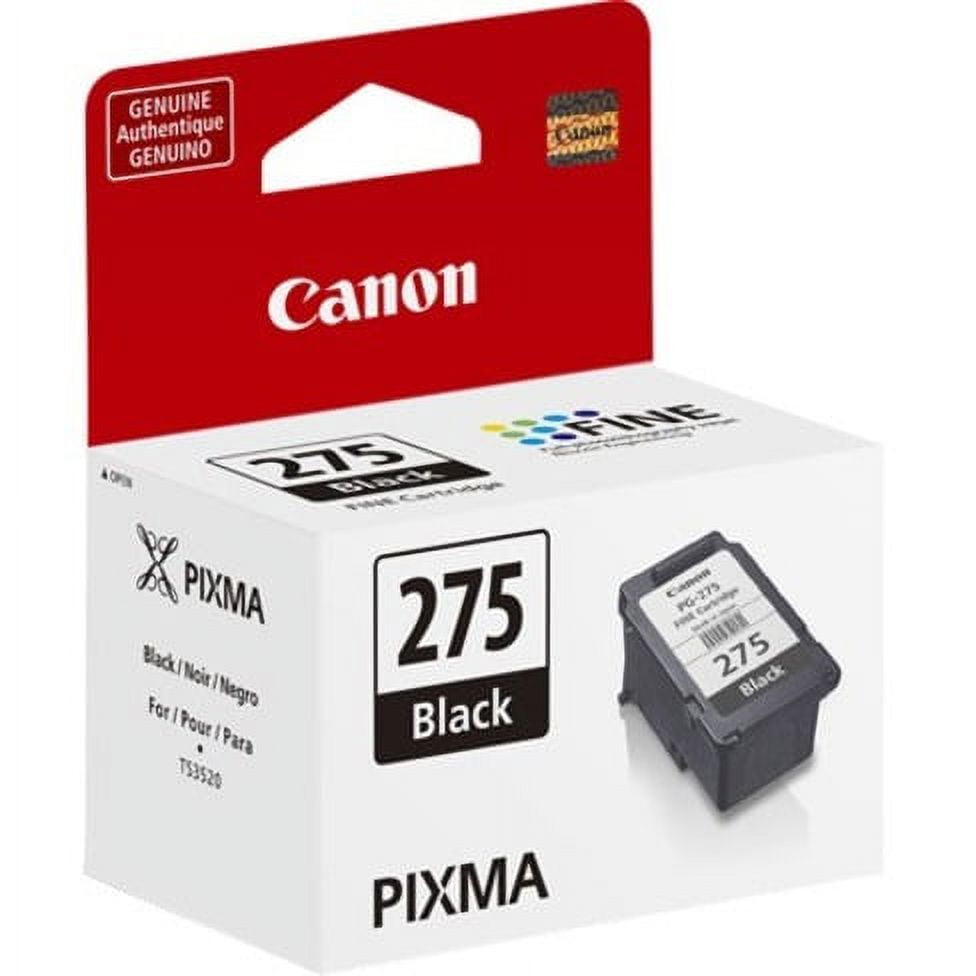 Canon PG-275 Black Ink, Compatible with PIXMA TS3520 Wireless Printer ...
