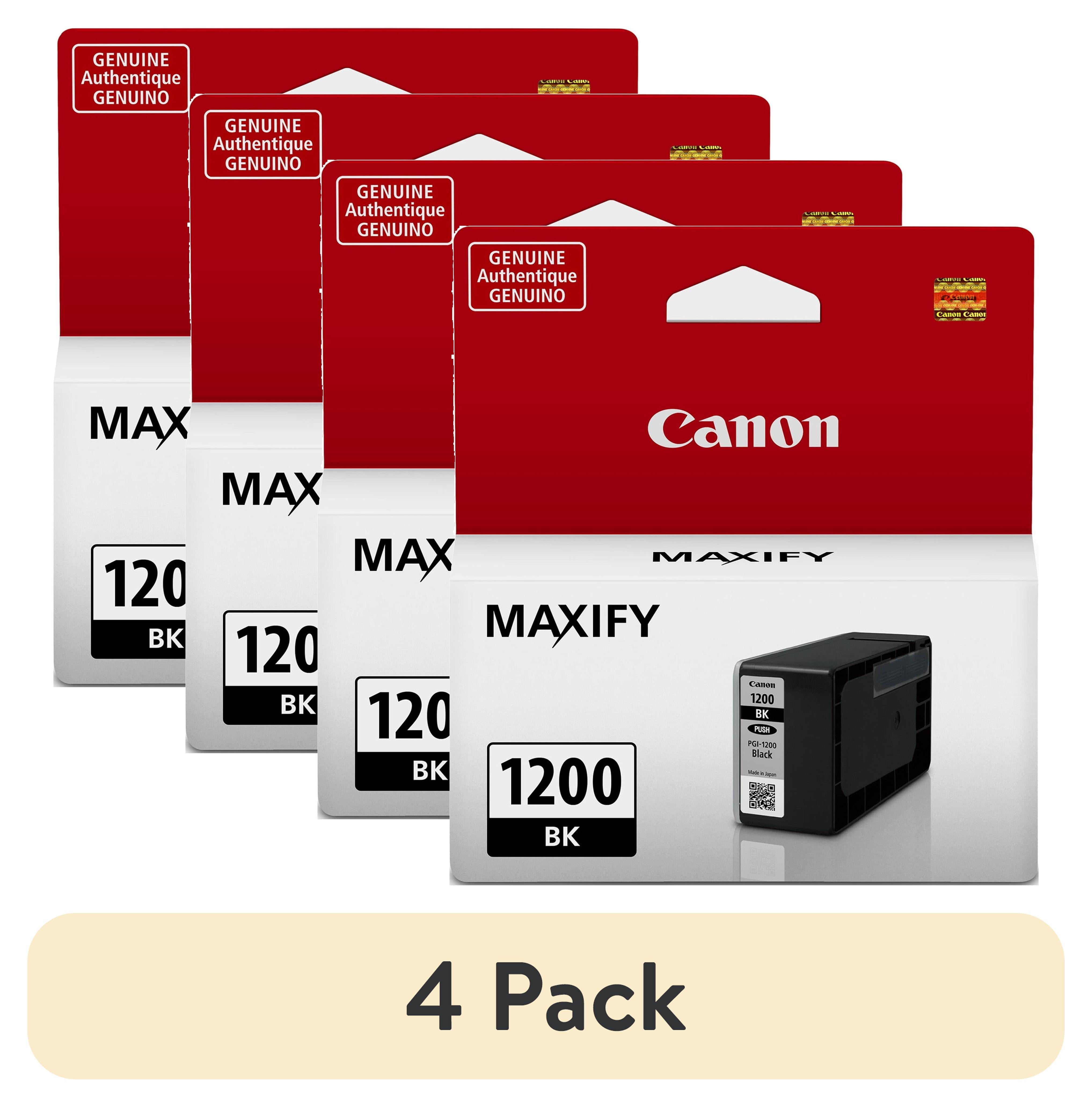 (4 pack) Canon PGI-1200 Black Ink Tank - Walmart.com
