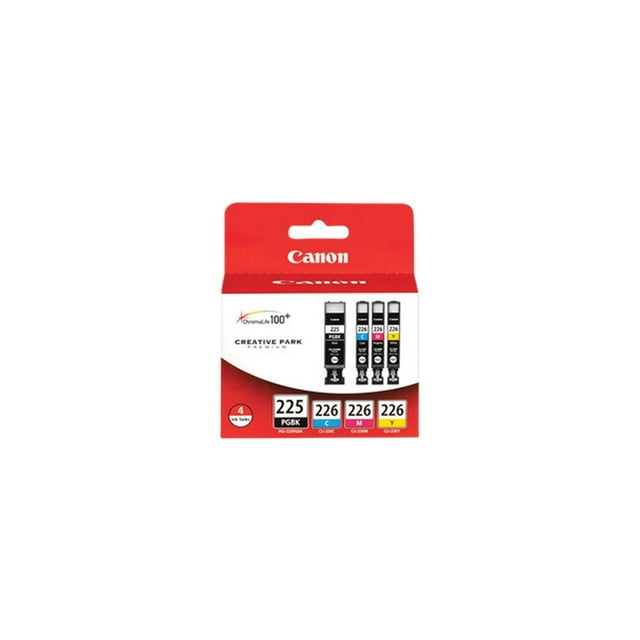 Canon PGI-225/CLI-226 Ink Cartridge - Combo Pack - Pigmented Black/Cyan ...