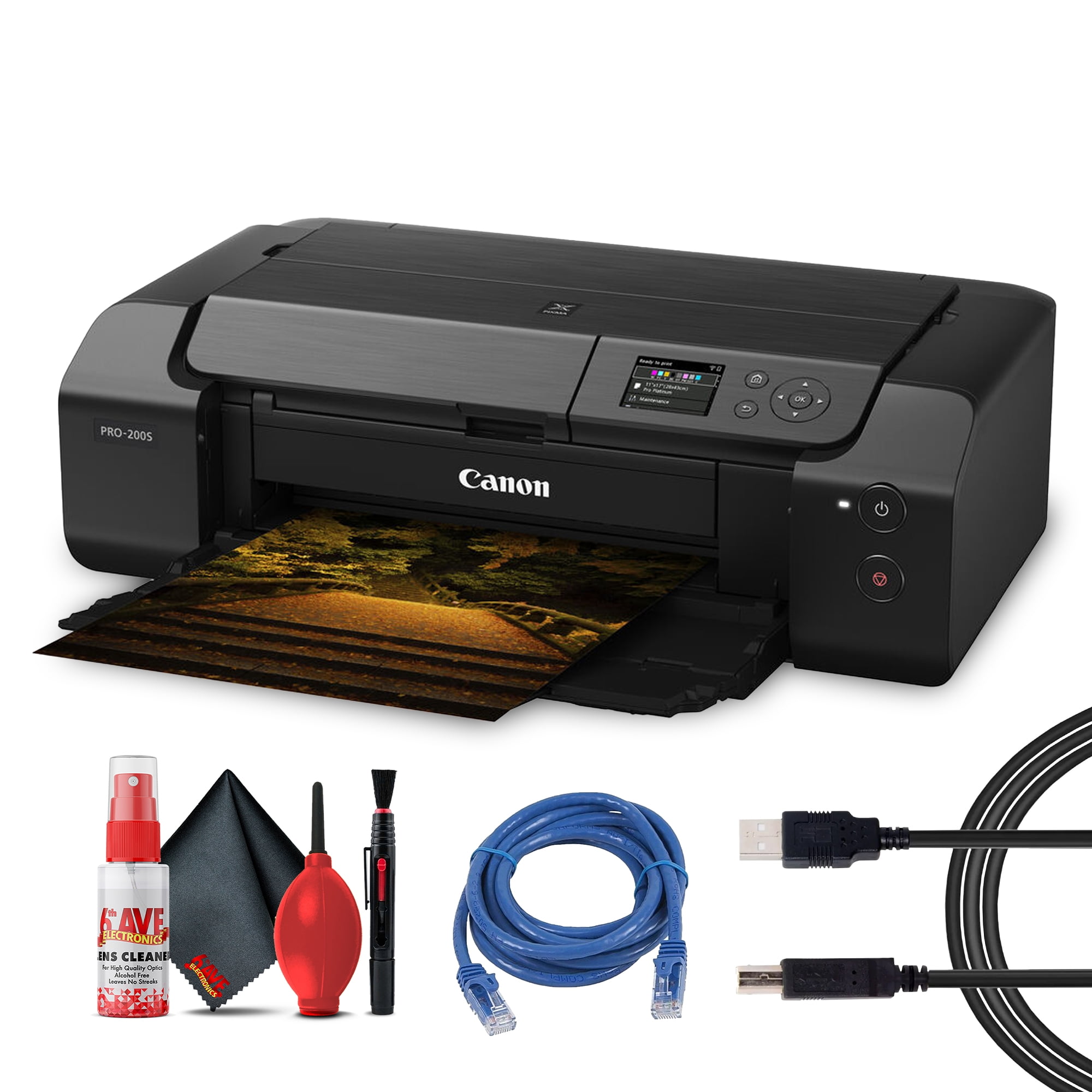 Canon PIXMA PRO-200 Wireless Inkjet Photo Printer | 13x19 Borderless ...