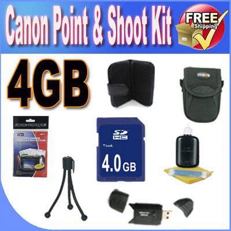 Canon PowerShot Accessory Saver Bundle (4GB SDHC Memory + USB Card ...