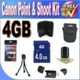 Canon PowerShot Accessory Saver Bundle (4GB SDHC Memory + USB Card ...