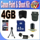 Canon PowerShot Accessory Saver Bundle (4GB SDHC Memory + USB Card ...