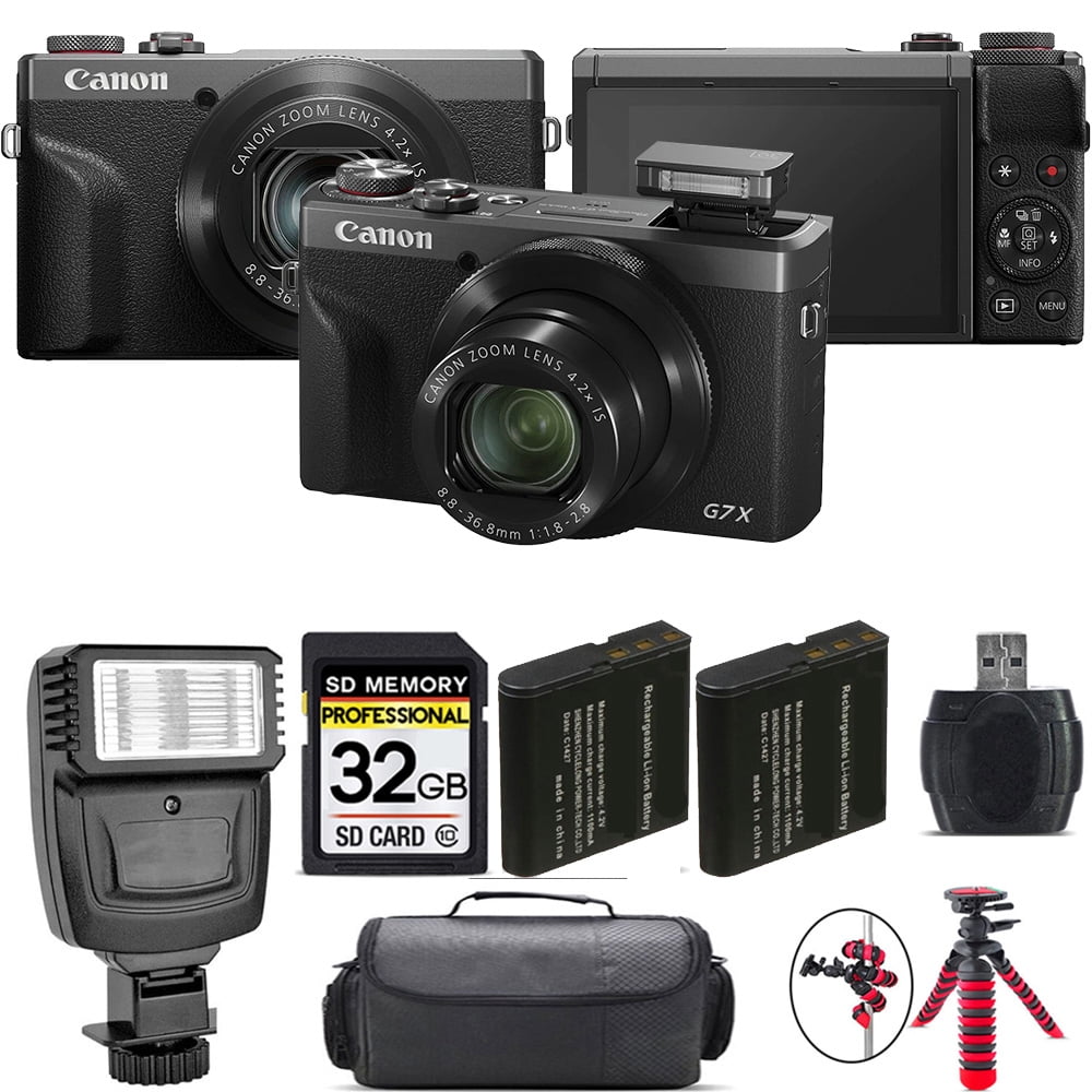 Canon PowerShot G7 X Mark III Digital Camera (Graphite) + Extra Battery ...