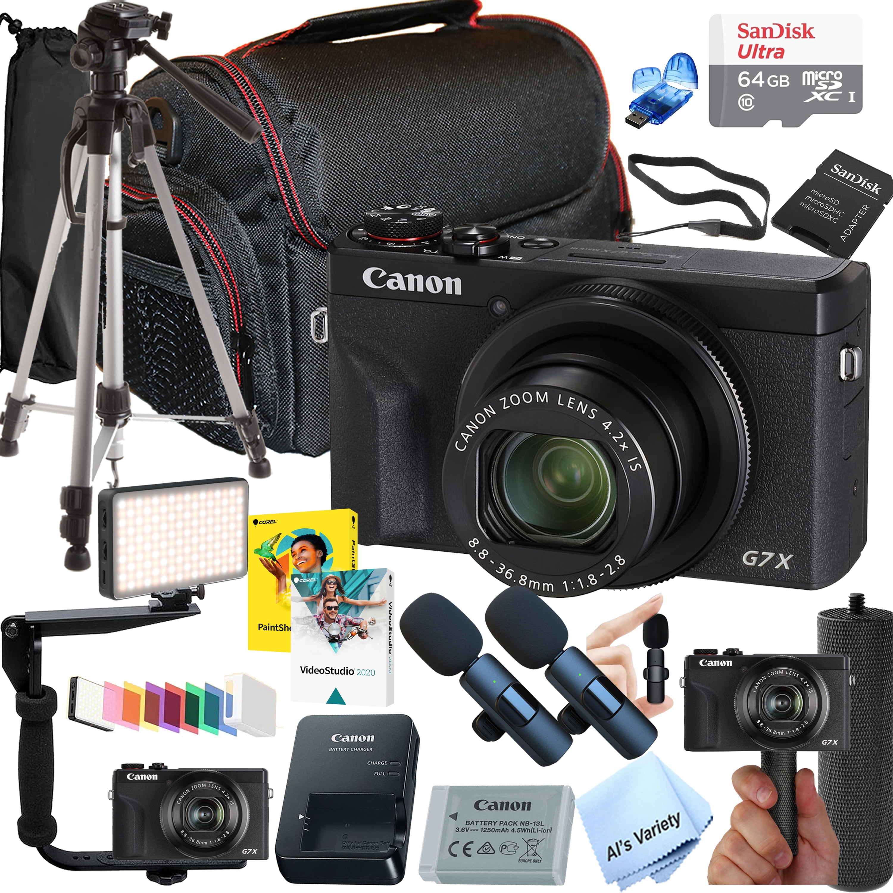 Canon PowerShot G7 X Mark III Digital Camera, Video Kit with ...